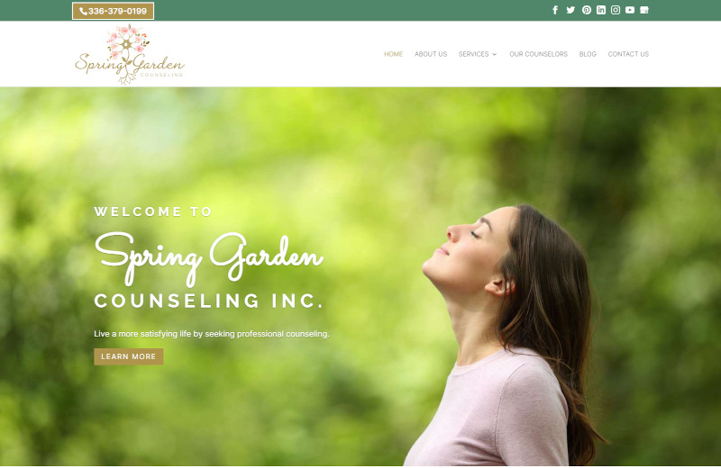 Our New Website is Live! | Spring Garden Counseling Inc.